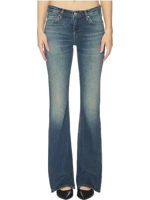 RE/DONE Low Rise Micro Boot Jeans - Smoke Water