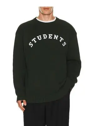 STUDENTS GOLF Oakridge Knit Crew Sweater - Pine