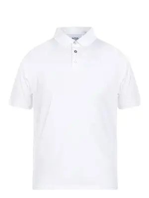 Alpha Studio Man Polo Shirt White Size 44 Cotton White