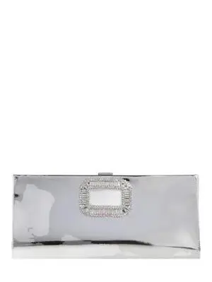 ROGER VIVIER Handbag With Crystal Embellishment - Silver