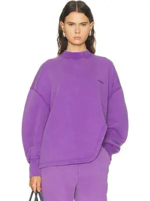 Attico Side Slit Sweatshirt - Purple