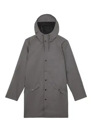 Rains Waterproof Long Rain Jacket - Grey