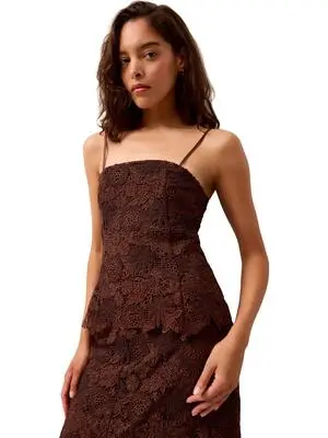 MARIE OLIVER Joelle Lace Top - Java