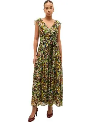 MARIE OLIVER Francine Silk Dress - Bloom