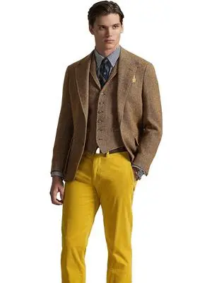 Ralph Lauren The Rl67 Herringbone Tweed Jacket - Brown/camel