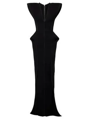 Maticevski Graduate Peplum Gown - Black