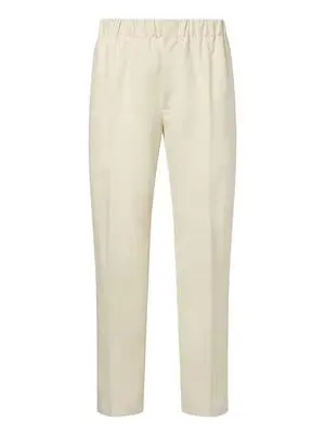 JIL SANDER Cotton Tapered Pants - White