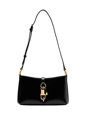 Dolce & Gabbana Lock Leather Shoulder Bag - Black