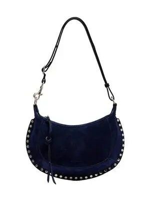 Isabel Marant Oskan Moon Suede Shoulder Bag - Blue
