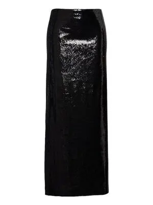 TOTEME Sequined Maxi Skirt - Black