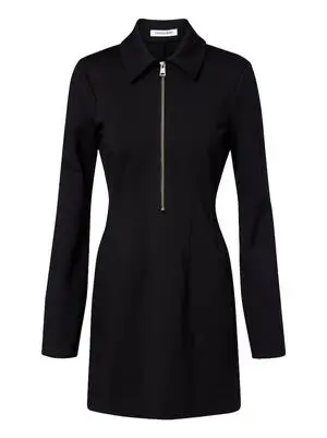 Veronica Beard Capelle Zip-up Minidress - Black