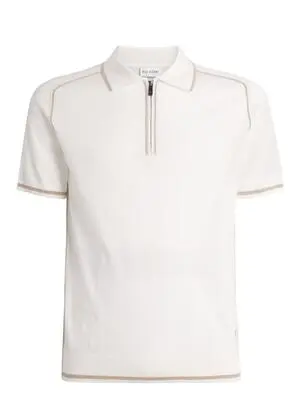 Pal Zileri Wool Quarter-zip Polo Shirt - White