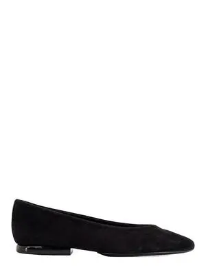 Loro Piana Primula Suede Ballerinas - Black