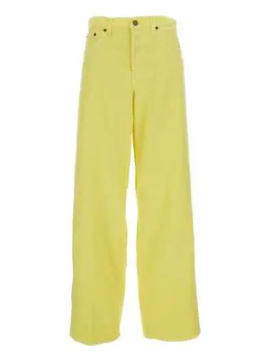 HAIKURE Bethany Twill 45 Trousers - Yellow