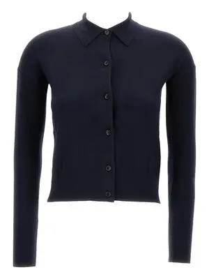 Max Mara Cardigan With Front Button Closure - Blue