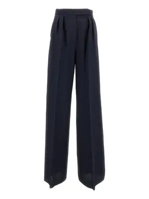 Max Mara Straight Leg Trousers - Blue