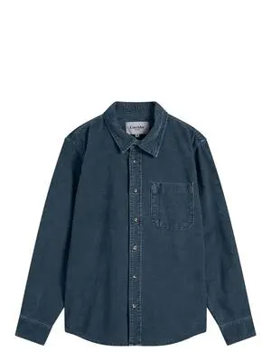 CORRIDOR Cord Long Sleeve Shirt - Navy