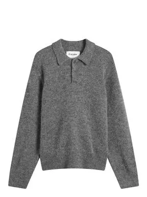 CORRIDOR Mohair Polo - Charcoal