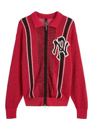 NO PROBLEMO NYP Sports Crochet Zip Cardigan