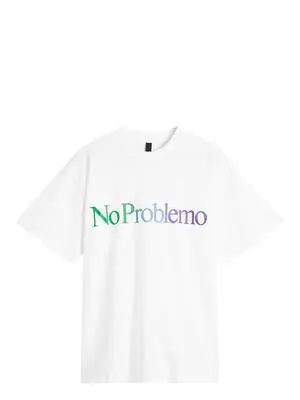 NO PROBLEMO Gradient Logo T-shirt - White