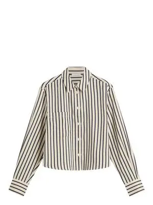ANINE BING Essie Cropped Shirt - Multi