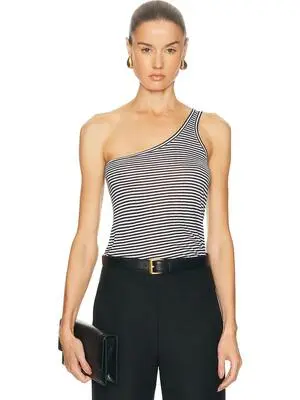 TOM FORD One Shoulder Top - Black & White
