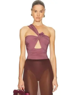 MAYGEL CORONEL Rodriguez Bodysuit - Acai