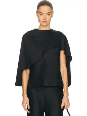 Simkhai Eliora Cape Top - Black
