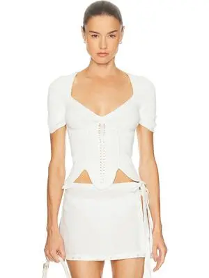 Cult Gaia Eliza Top - Off White