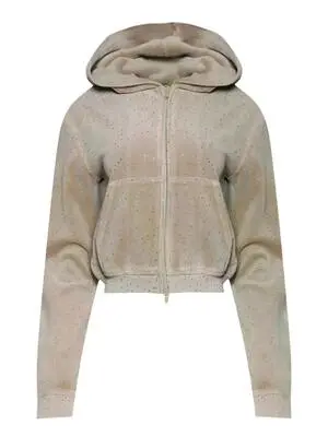 Alexander Wang Embellished Hoodie - Neutrals