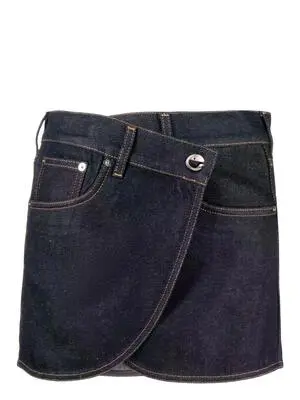 COPERNI Denim Wrap Miniskirt