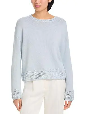 Velvet By Graham & Spencer Rosalyn Crewneck Sweater - Ice Blue