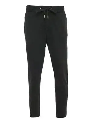 Dolce & Gabbana Jersey Logo Detail Drawstring Track Pants - Black