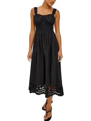 Rails Anadia Midi Dress - Black Embroidery