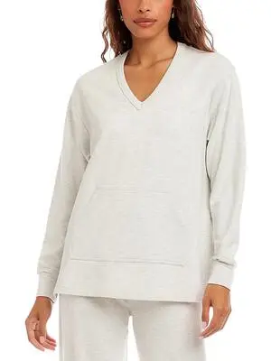 Karen Kane Kangaroo Pocket Sweatshirt - Heather