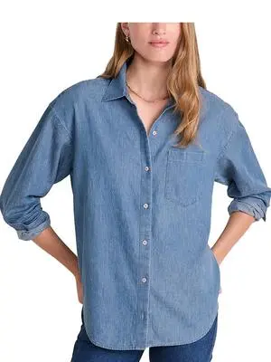 Vineyard Vines Birdie Chambray Shirt - Morning Mist