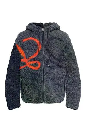 Loewe Zip-up Hooded Jacket - Grey