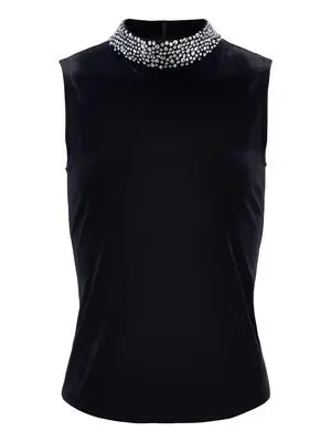 L'AGENCE Madelyn Embellished Velvet Top