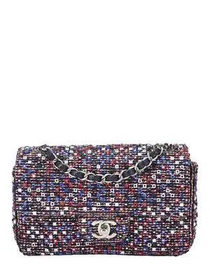 Chanel Embellished Tweed Flap Bag - Multi