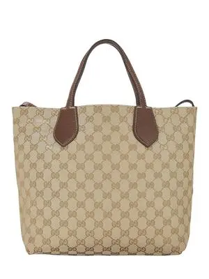 Gucci Original Gg Canvas Reversible Tote - Brown