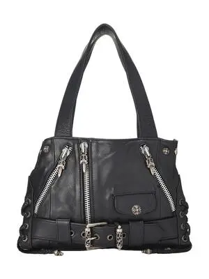 Chrome Hearts Leather Jj Dean Bag - Black