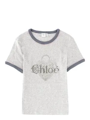 Chloé T-shirt With Logo - Grey