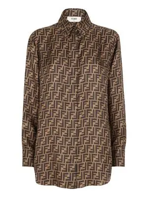 Fendi Silk Shirt - Brown