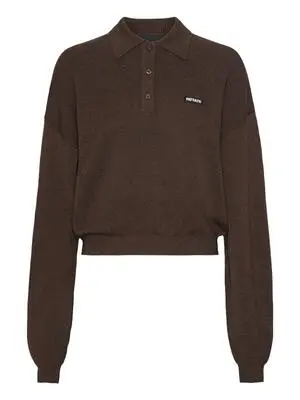 Remain Birger Christensen Polo With Logo - Brown