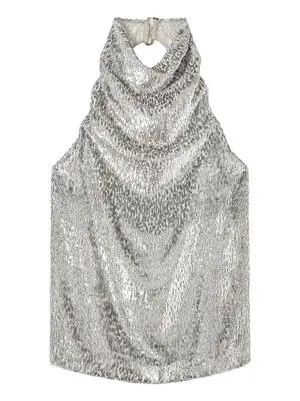 Stella McCartney Fil Coupe Top - Silver