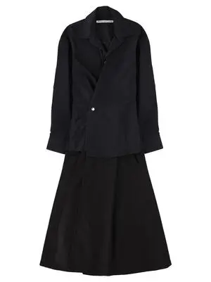 Alexander Wang Long Wrap Dress - Black