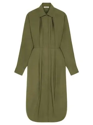 Givenchy Shirt Dress In Poplin - Khaki