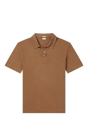 Massimo Alba Aruba Linen And Cotton-blend Polo Shirt - Brown