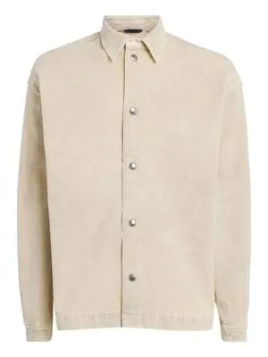 7 For All Mankind Cotton-blend Corduroy Shirt - Beige