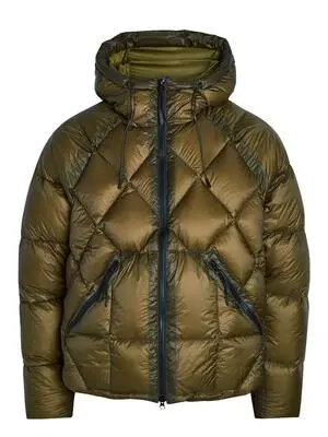 PICANTE Padded Hooded Nylon Jacket - Olive